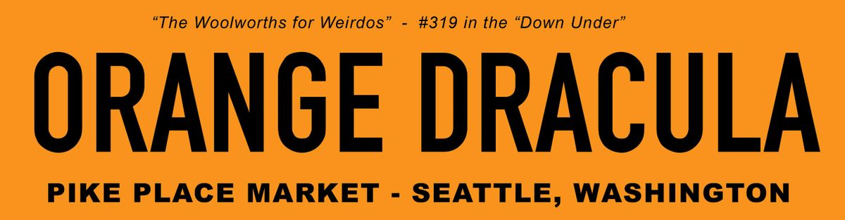 Orange Dracula Bumper Sticker